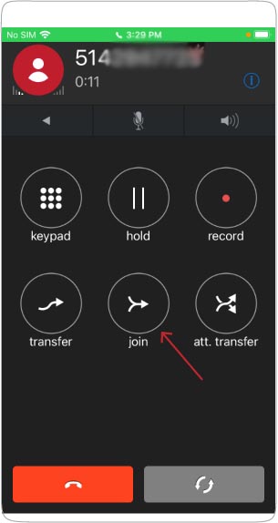 3-way Conference Call -iPhone – AgileIP Support