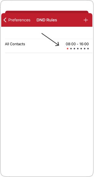 Configuration of DND (Do Not Disturb) – iPhone – AgileIP Support