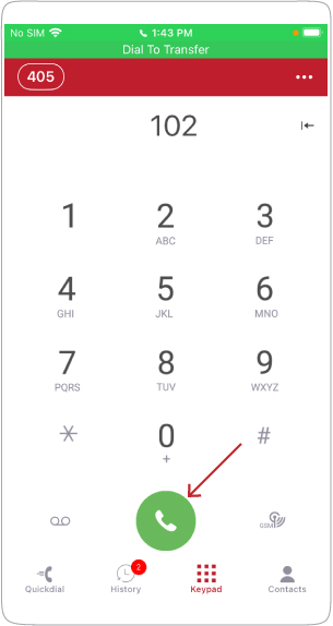Attended Call Transfer – iPhone – AgileIP Support