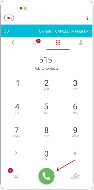 Attended Call Transfer – Android – AgileIP Support