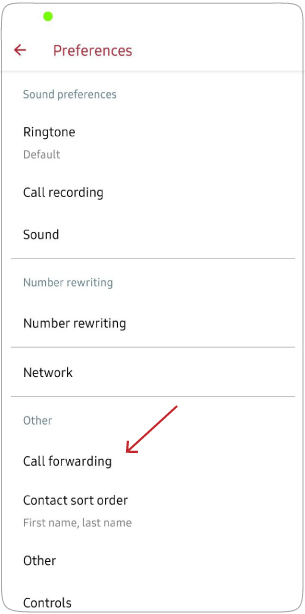 Call Forward – Android – AgileIP Support