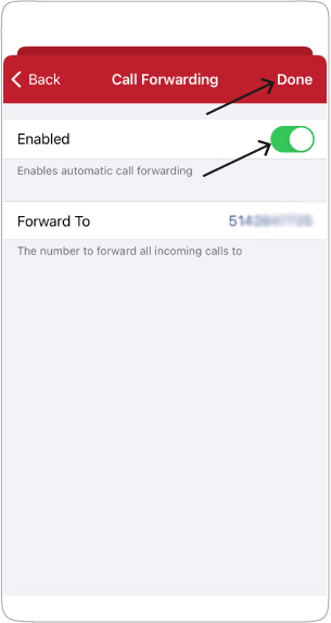 Call Forward – iPhone – AgileIP Support